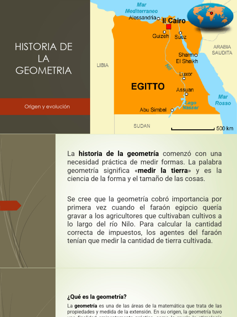 Historia de la Geometría: Orígenes y Evolución | PDF | Geometría ...