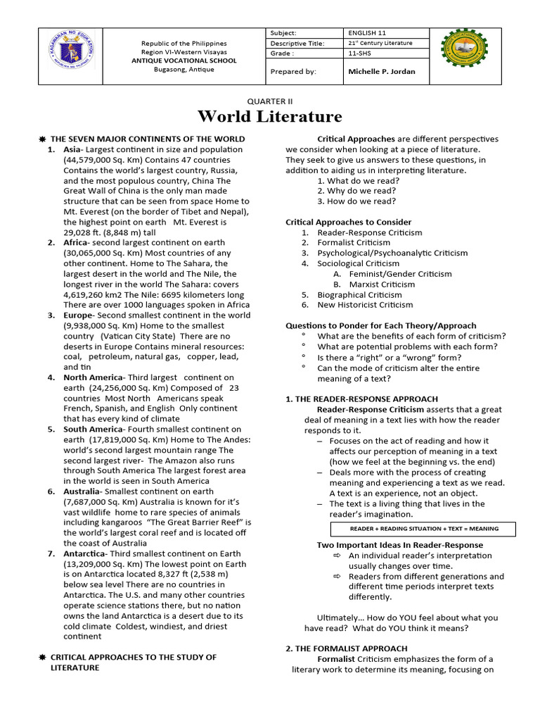 World Lit Approaches To Studying Lit 020942 | PDF | Karl Marx