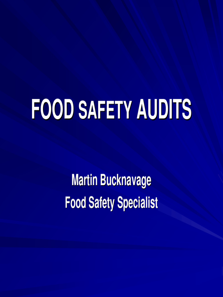 Food Safety Auditing | PDF | Audit | Food Safety