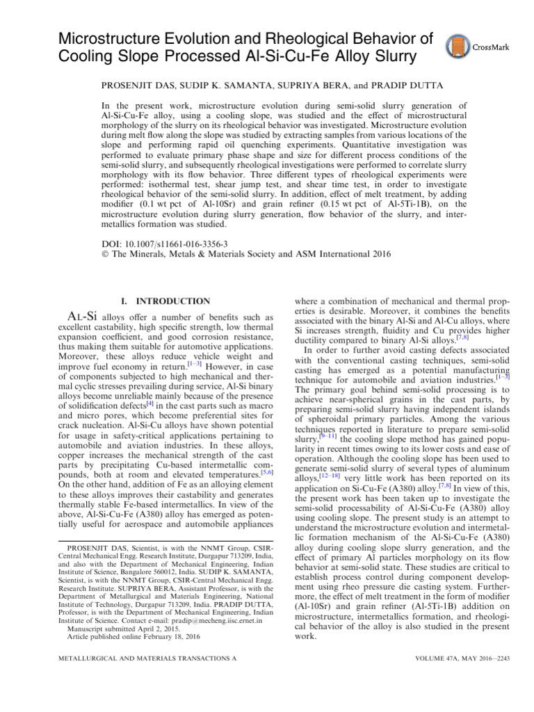 Microstructure Evolution and Rheological Behavior of | PDF | Magma | Microstructure