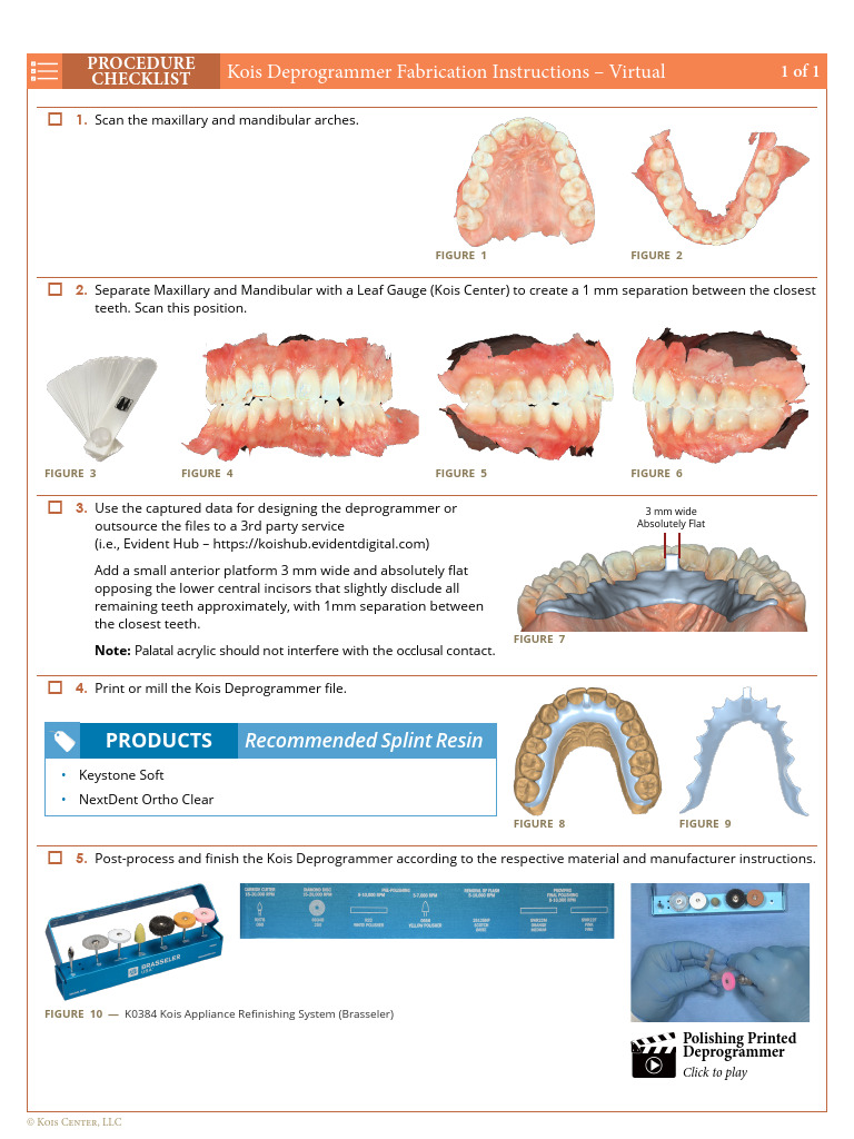 Kois Deprogrammer Fabrication Instructions Virtual | PDF