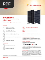 Canadian Solar 590W-620W Datasheet | PDF | Solar Panel | Photovoltaics