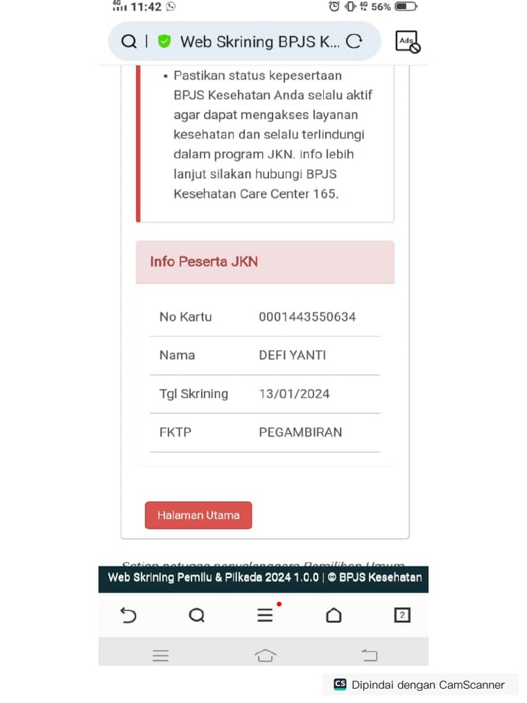 Skrining Kesehatan TPS 12 | PDF