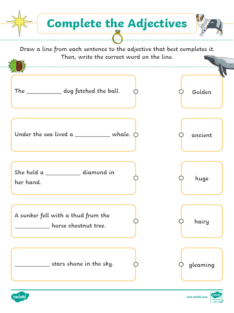 t e 1693485520 Missing Adjectives Worksheet Ver 1 | PDF