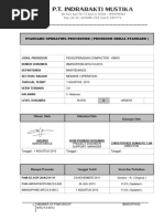 Sop - Pengoperasian Excavator | PDF