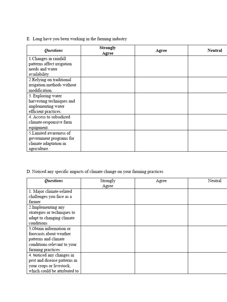Document 19 Questionnaire Eulysis | PDF | Agriculture | Sustainable ...