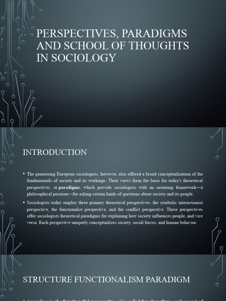 Perspectives of Sociology | PDF | Sociology | Scientific Theories