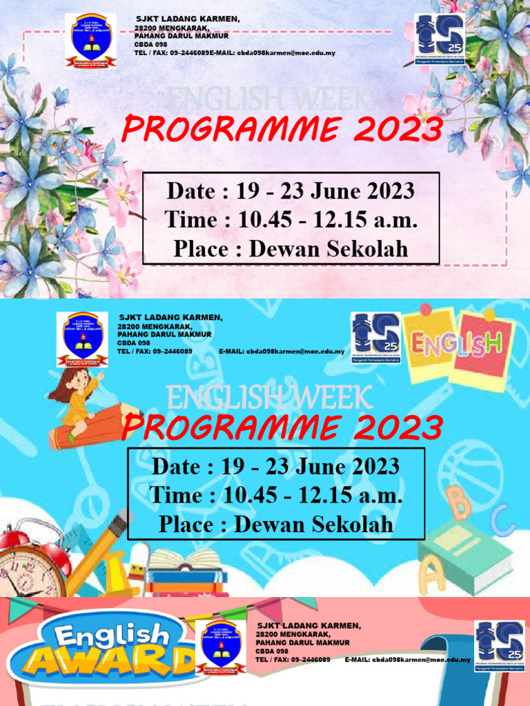 Banner English Week | PDF