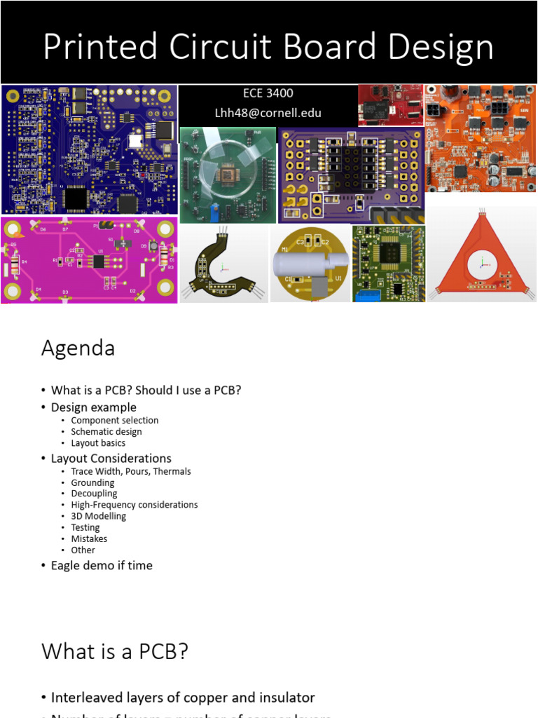 Lecture15-PCB Design | Download Free PDF | Printed Circuit Board | Electronic Engineering