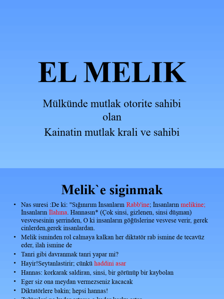 El Melik | PDF