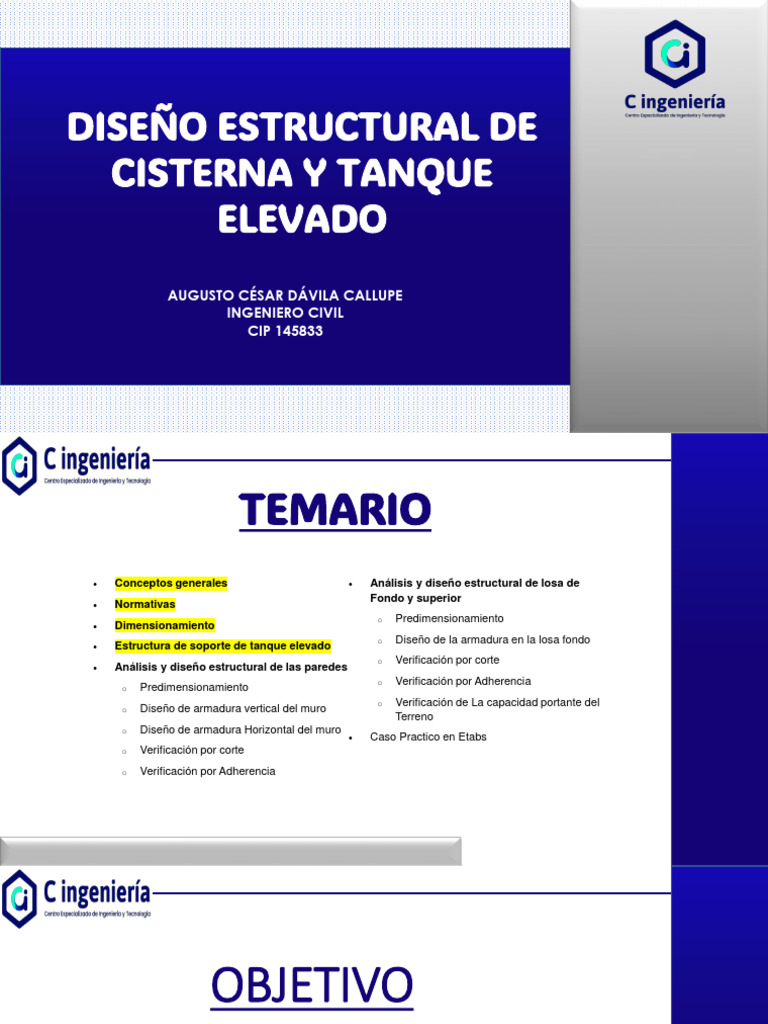 Diseño Estructural de Cisterna y Tanque Elevado 2 | PDF | Hormigón | Agua