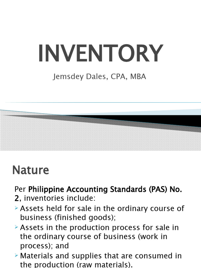 INVENTORY | PDF | Cost Of Goods Sold | Inventory
