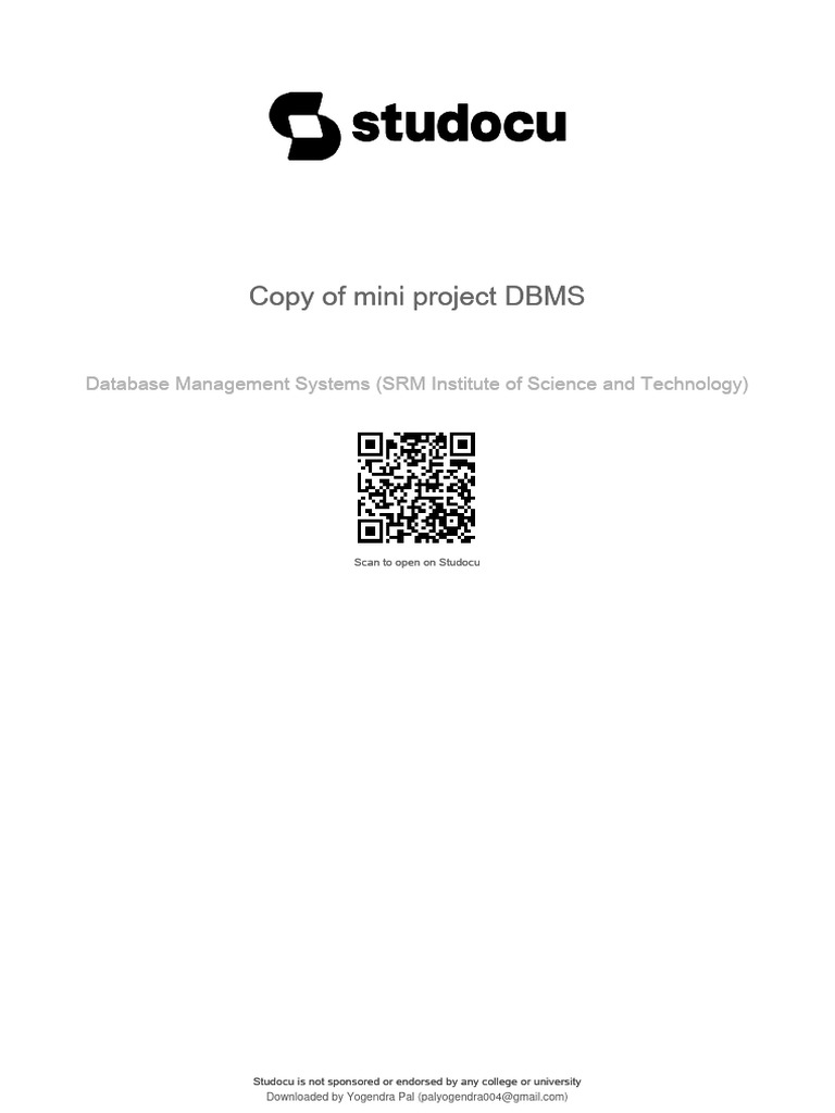 Mini Project Dbms | PDF | World Wide Web | Internet & Web
