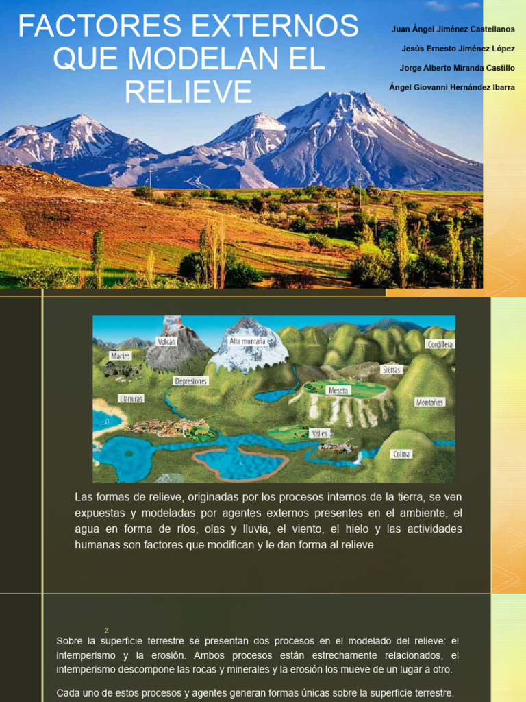 Factores Externos Que Modelan El Relieve | PDF