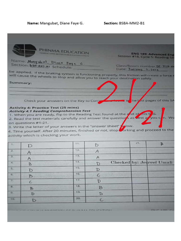 Eng189-Sas 18 & 19 | PDF | Wellness