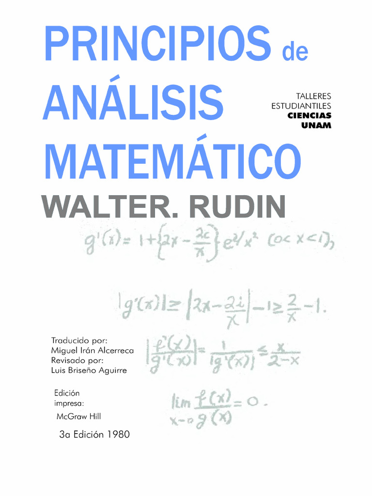 Walter Rudin - Principios de Análisis Matemático, 3a Edición-McGraw ...