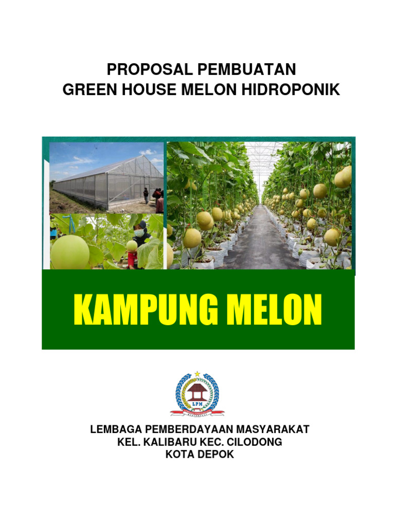 Proposal LPM Green House Melon | PDF | Griya & Taman