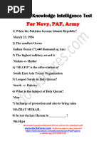 Sample Test Papers JST HST PST | PDF | Mass | Force