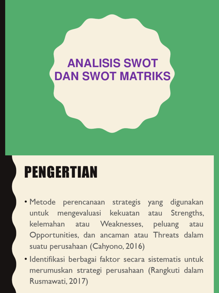 Contoh Analisis SWOT Perusahaan | PDF