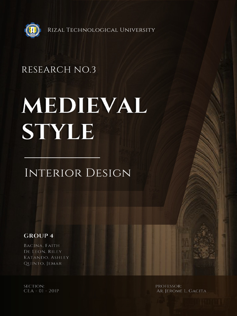 G4 MEDIEVAL STYLE Research 1 | PDF | Gothic Architecture | Furniture