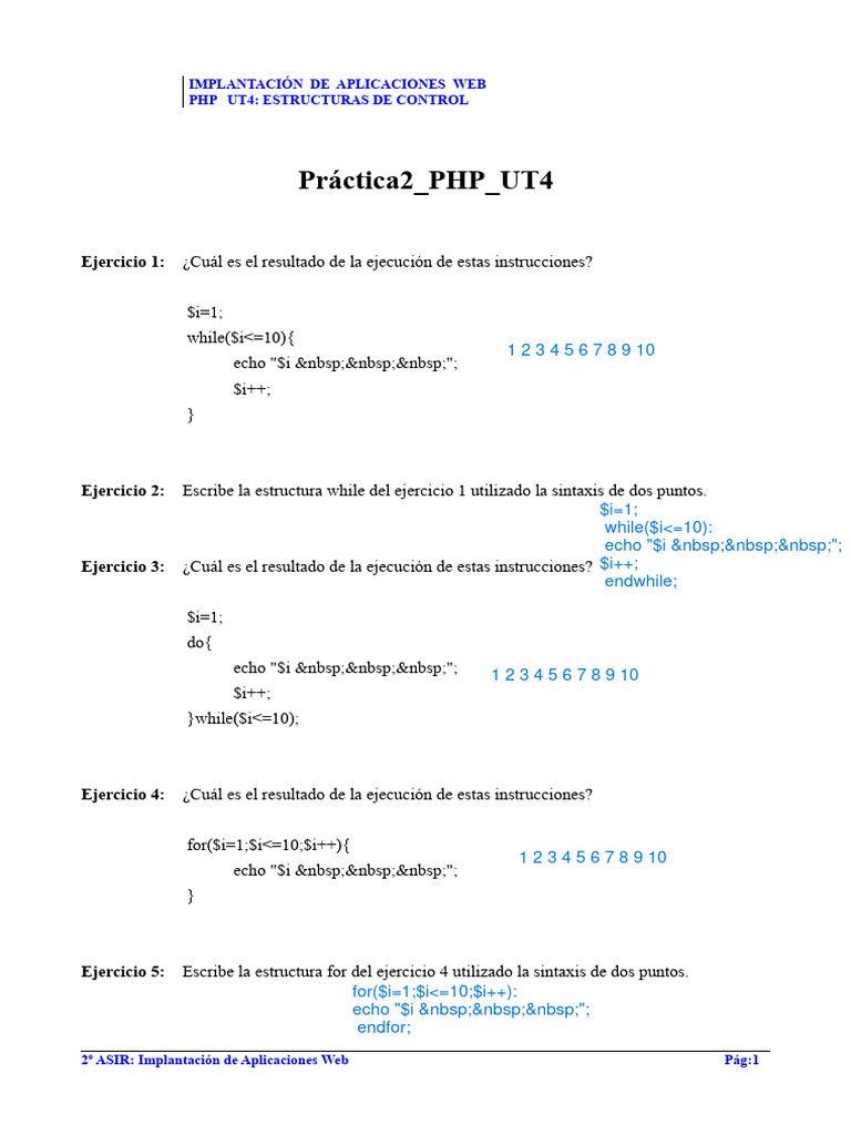 Practica2 PHP Ut4 | PDF | Programación de computadoras | Ingeniería de software