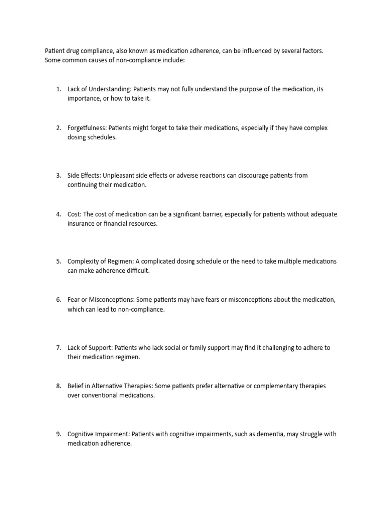 Patient Compliance | PDF | Social Programs | Health Economics