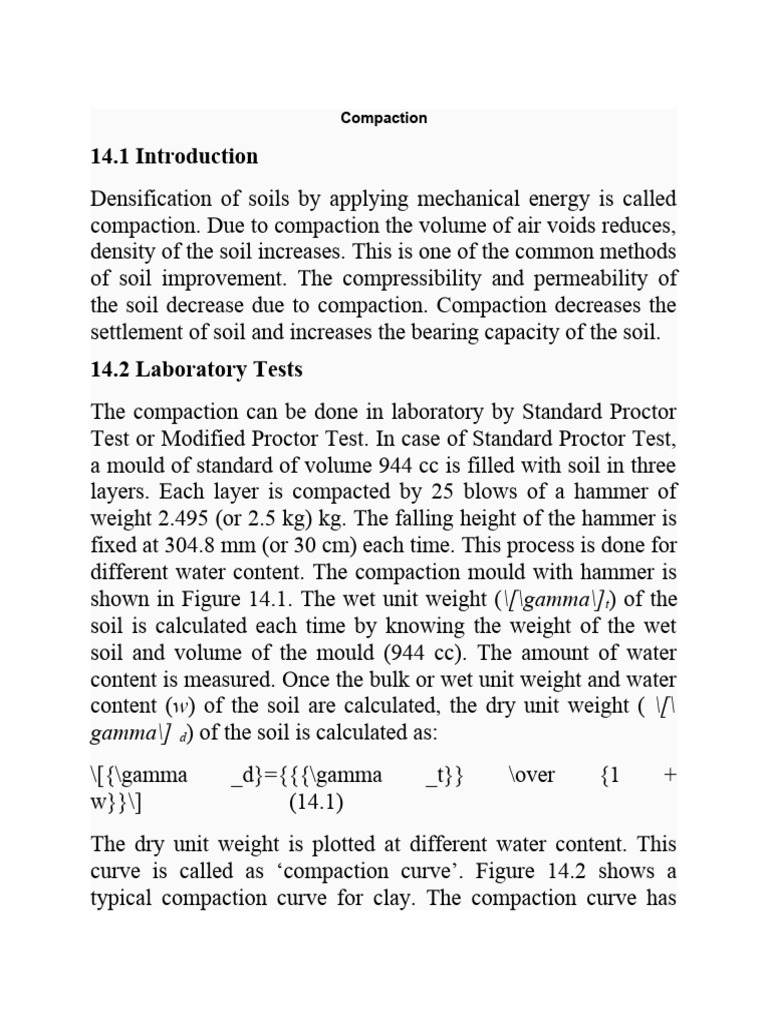 Compaction | PDF | Building Engineering | Earth Sciences