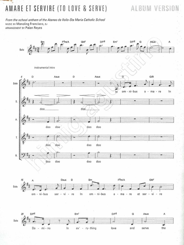 Amare Et Servire (To Love and Serve) | PDF