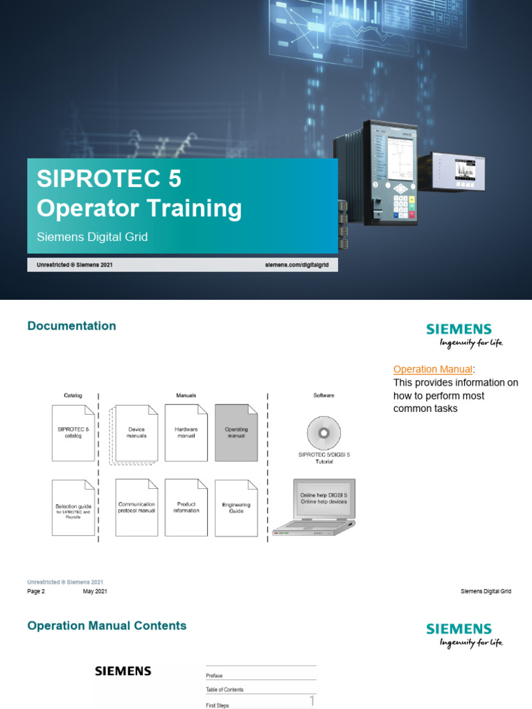 SIPROTEC 5 Operator Training | PDF | Computing | Computer Science