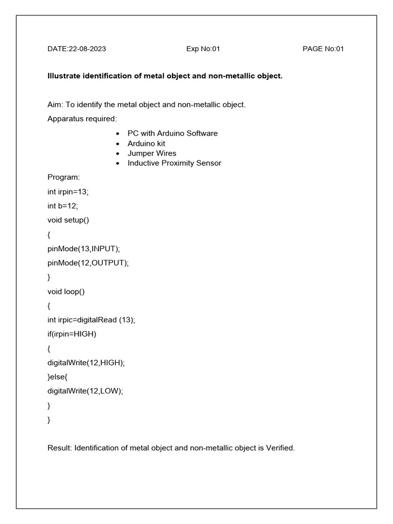 Exam Rec | PDF | Arduino | Computer Engineering