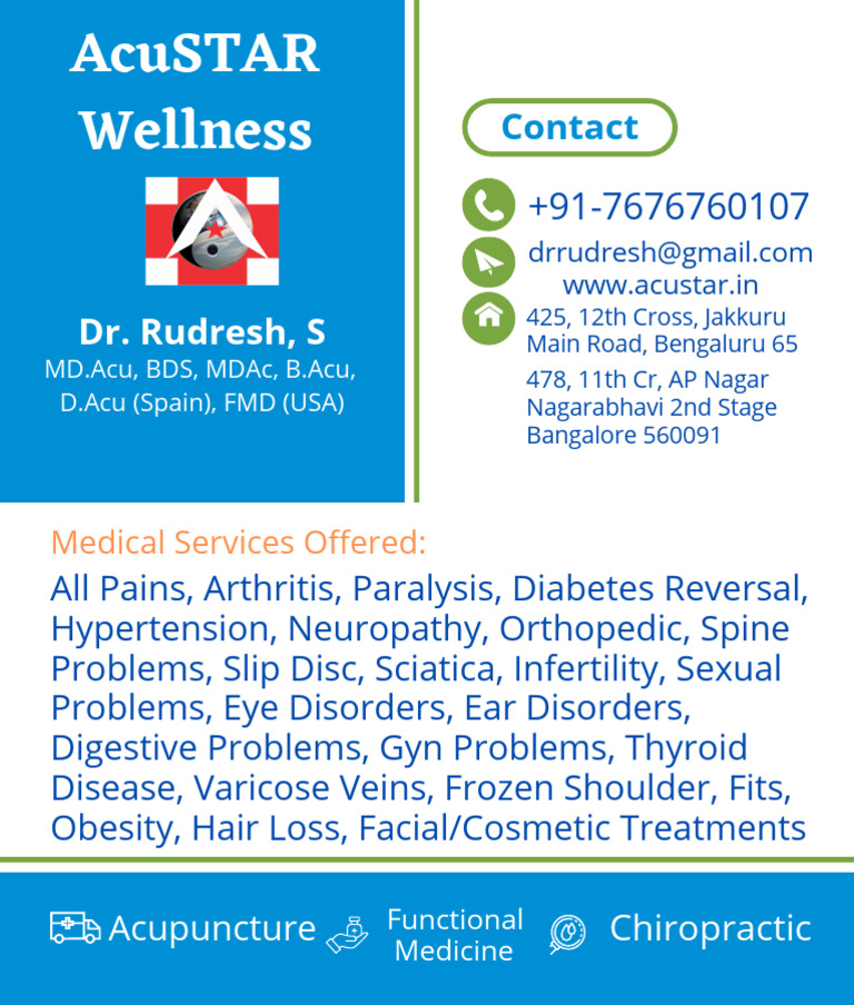 AcuSTAR Wellness Medical Services | PDF | Wellness