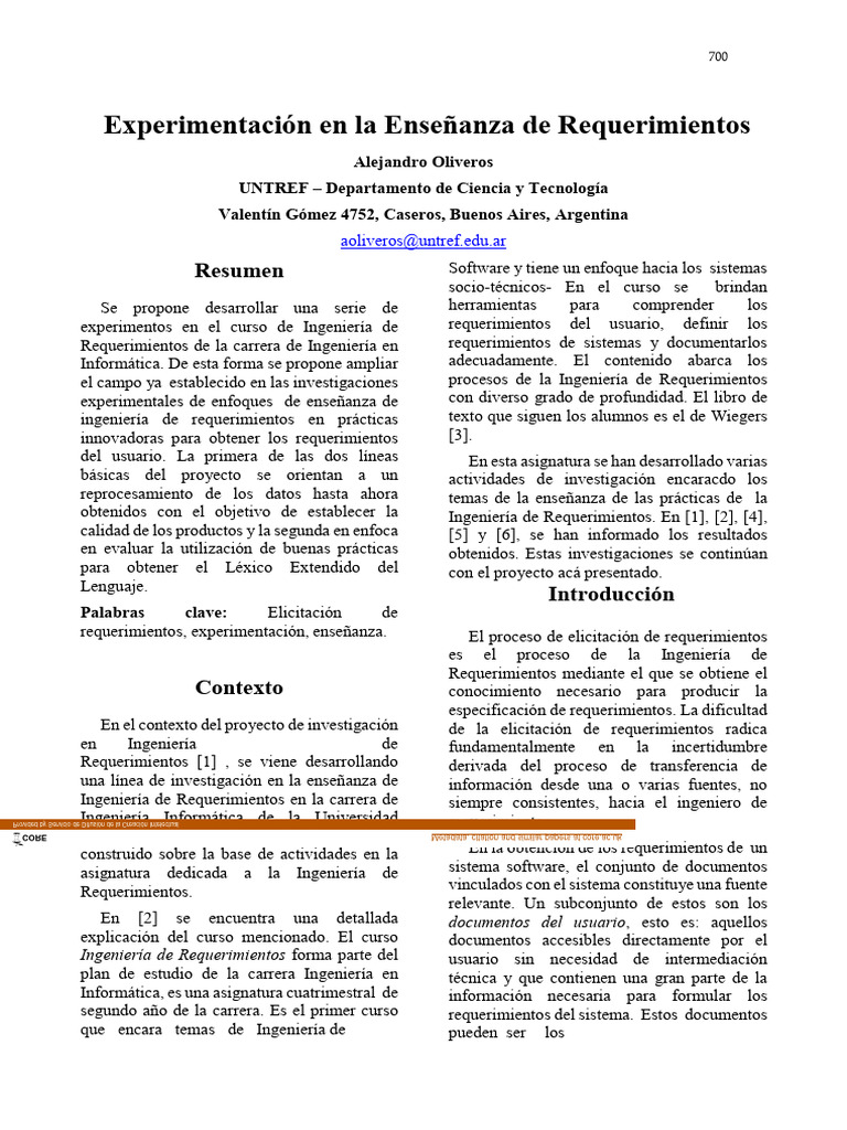 Experimentacion en La Ensenanza de Reque | PDF | Enseñando | Ingeniería Experimentacion en La Ensenanza de Reque | PDF | Enseñando | Ingeniería