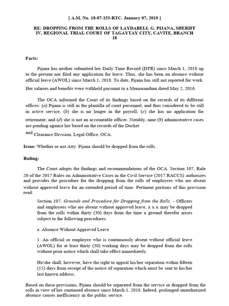 A.M. No. 18-07-153-RTC | PDF | Public Sphere | Courts