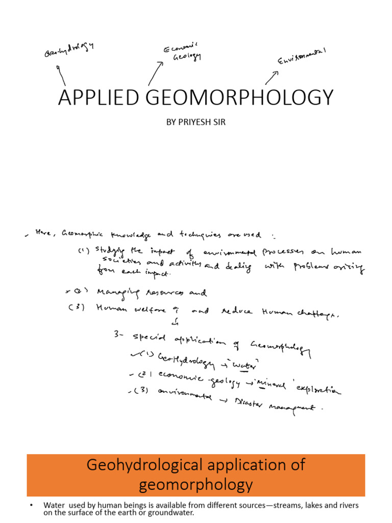 Applied Geomorphology | PDF | Landslide | Earthquakes