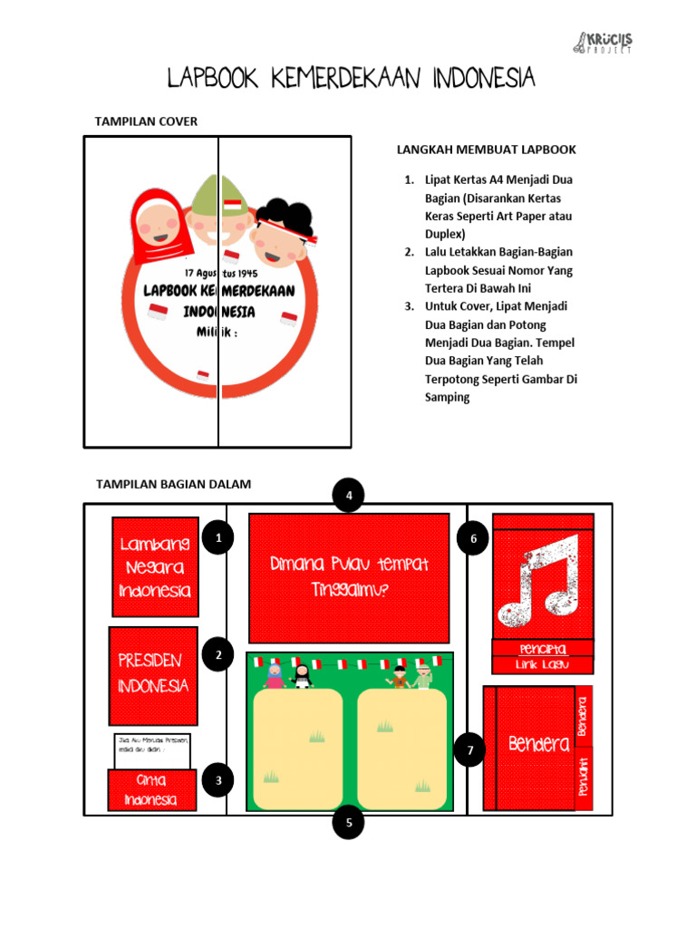 Contoh Lapbook Pancasila untuk SD | PDF