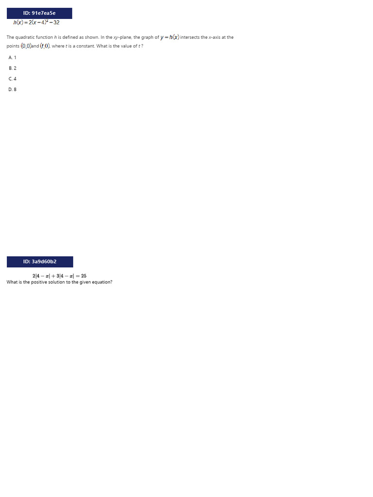 SAT Suite Advanced Math Book | PDF | Equations | Function (Mathematics)