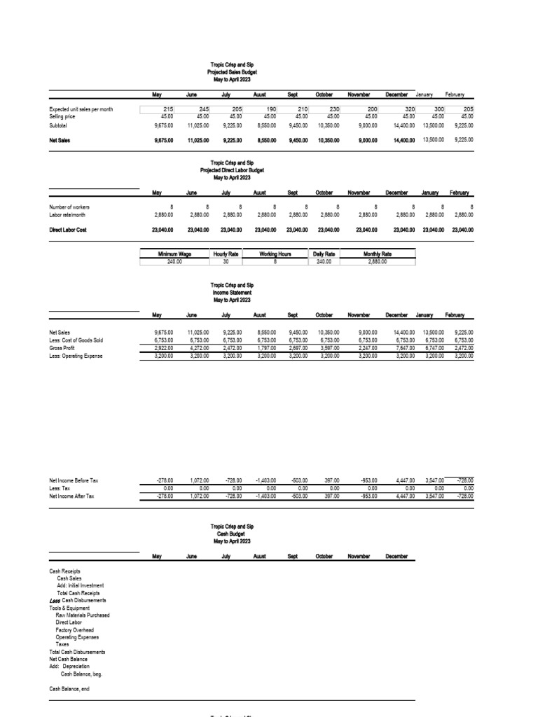 Tcs Financial Projections | PDF | Depreciation | Labour Economics