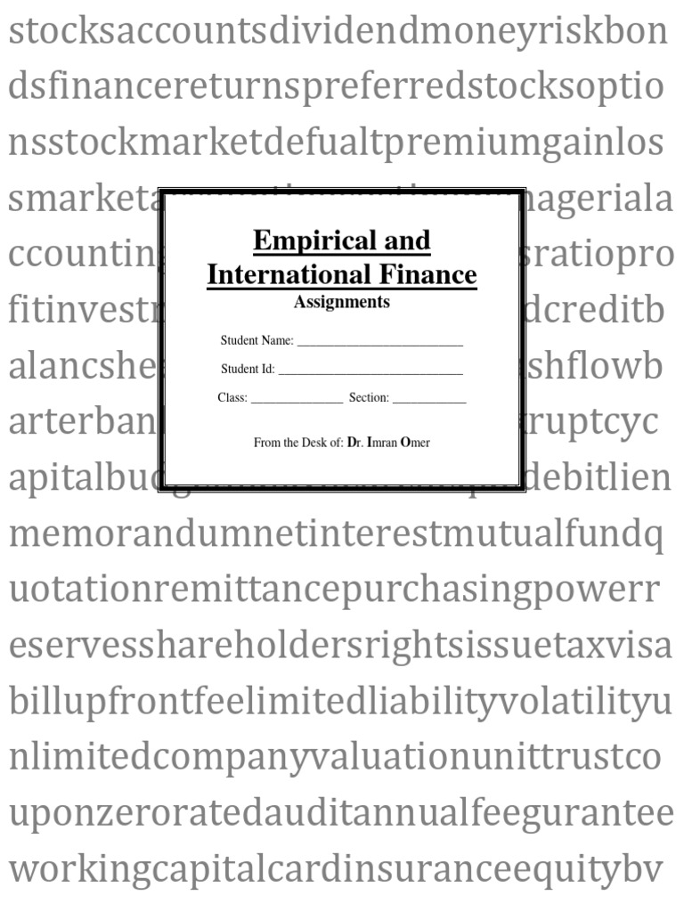 Assignment E&IF | PDF | Stocks | Preferred Stock