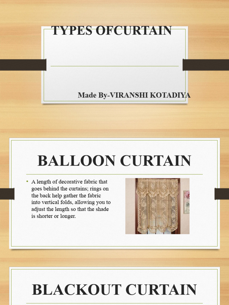 Types Of Curtains | PDF