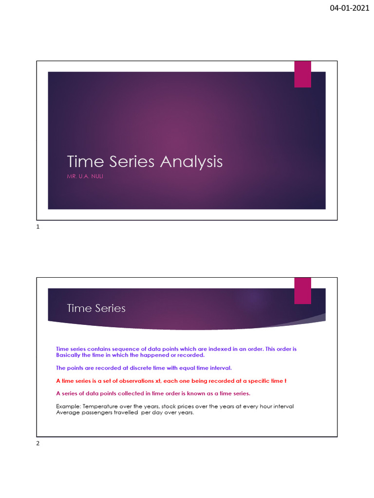 Time Series Analysis | Download Free PDF | Seasonality | Forecasting