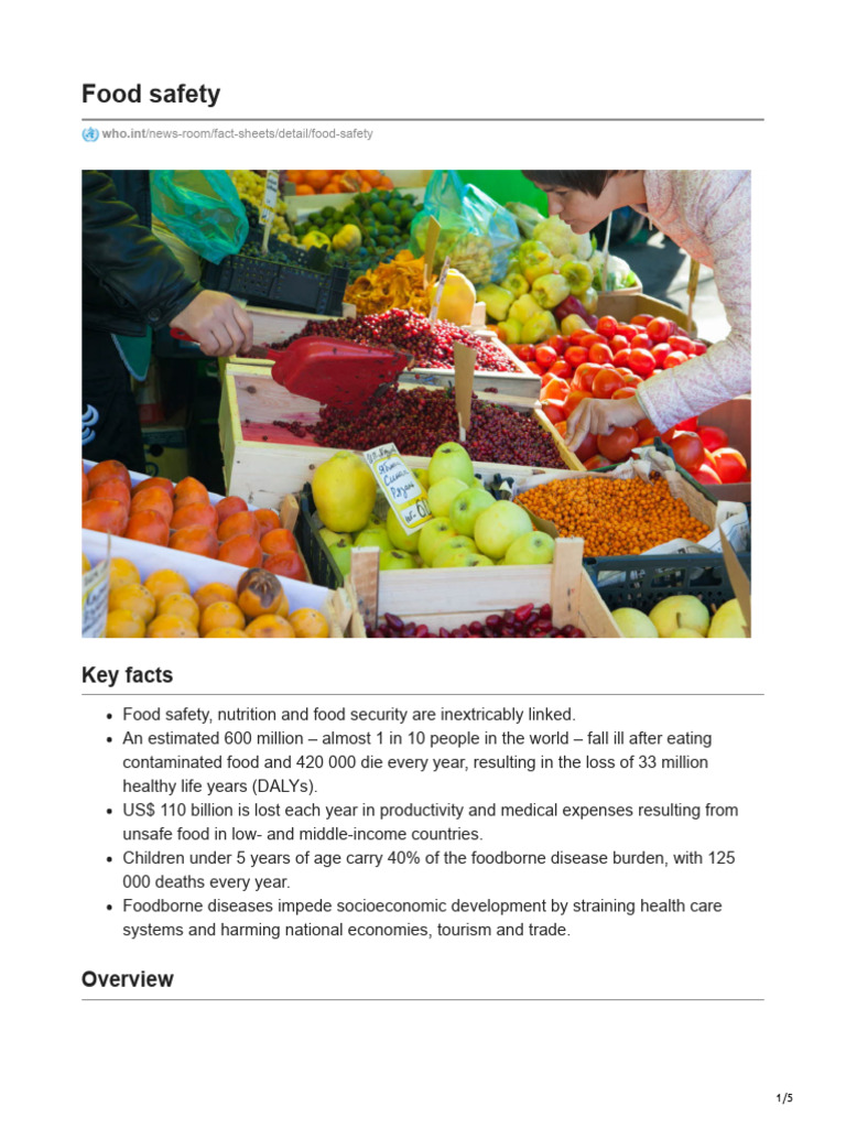 Food Safety | PDF | Foodborne Illness | Food Safety