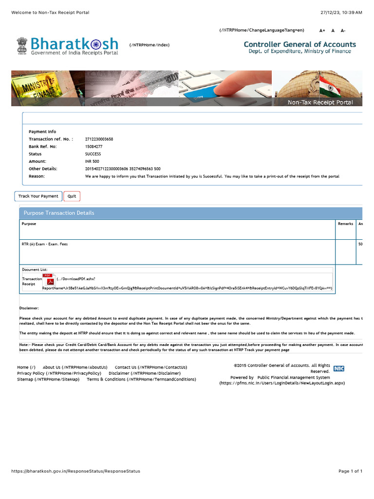 Ethan P - BharathKosh | PDF | Payments | Deposit Account
