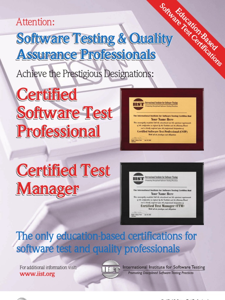 Certification Brochure | PDF | Software Testing | Quality Assurance