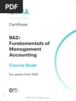 CIMA BA1 Exam Prep and Resources | PDF