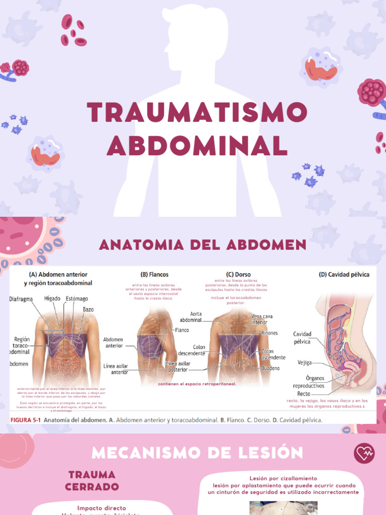 Trauma Abdominal: Evaluación y Manejo | PDF | Lesión | Abdomen