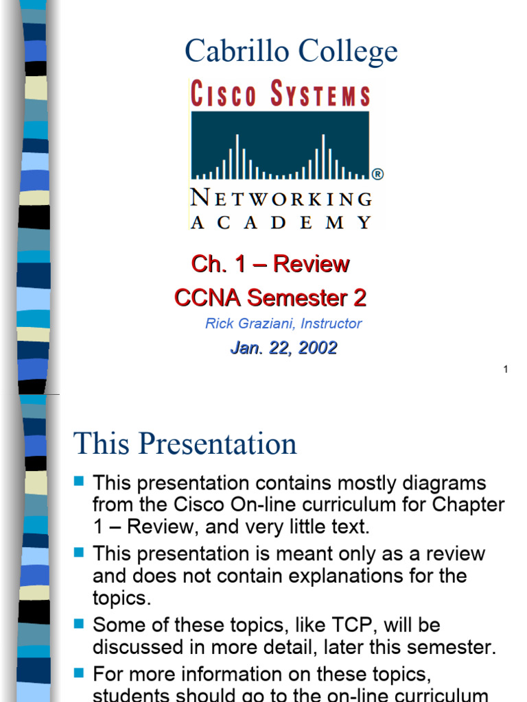 ccna2-1 | PDF | Transmission Control Protocol | Osi Model