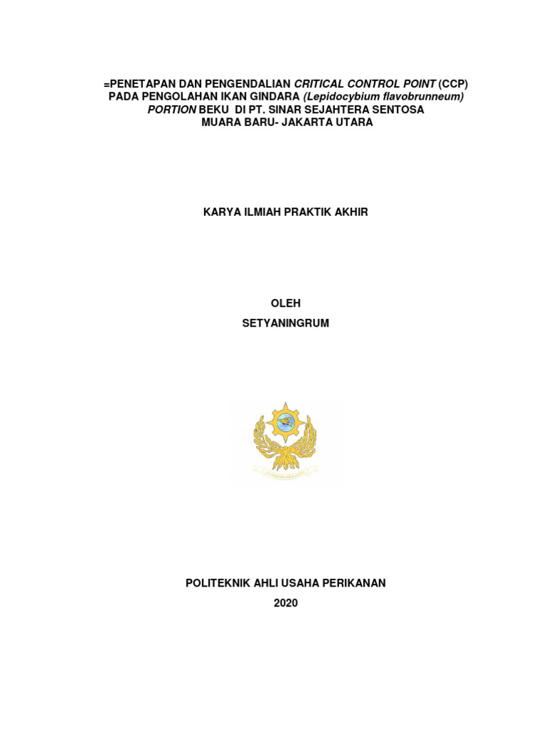Penerapan HACCP Pada Produk Perikanan | PDF