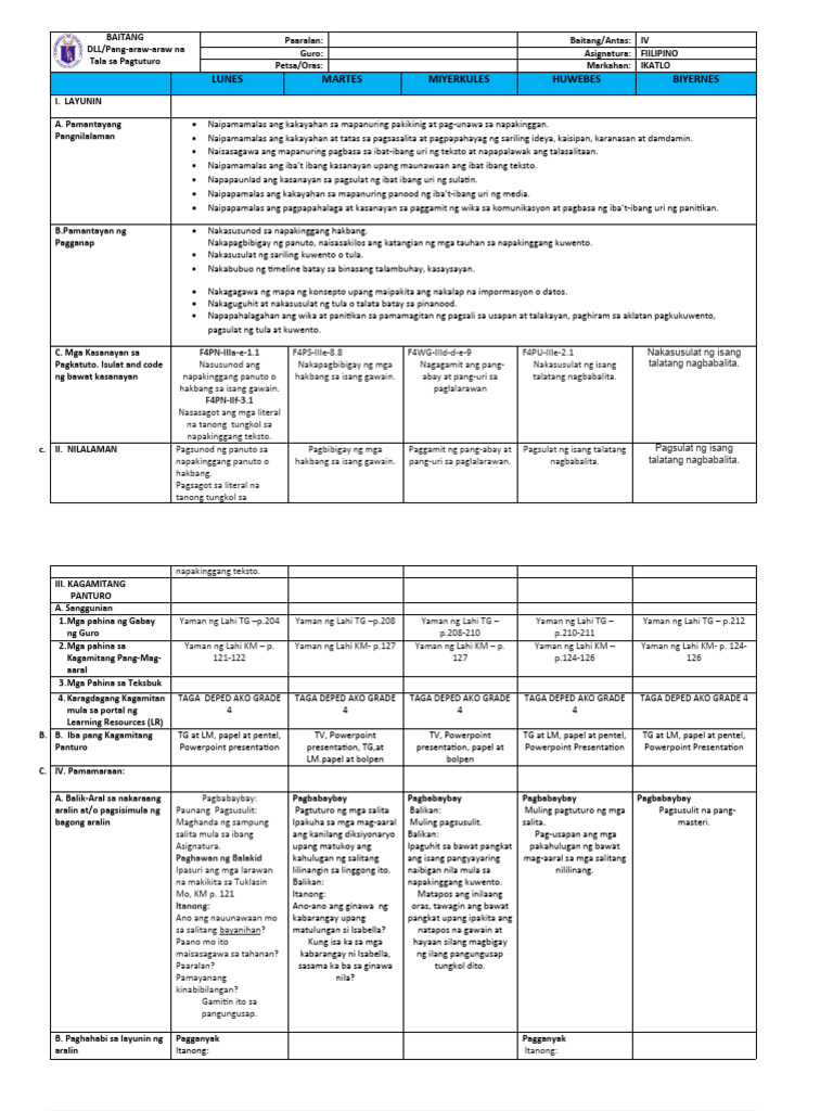 Yunit Iii Aralin 13 Linggo 26 | PDF