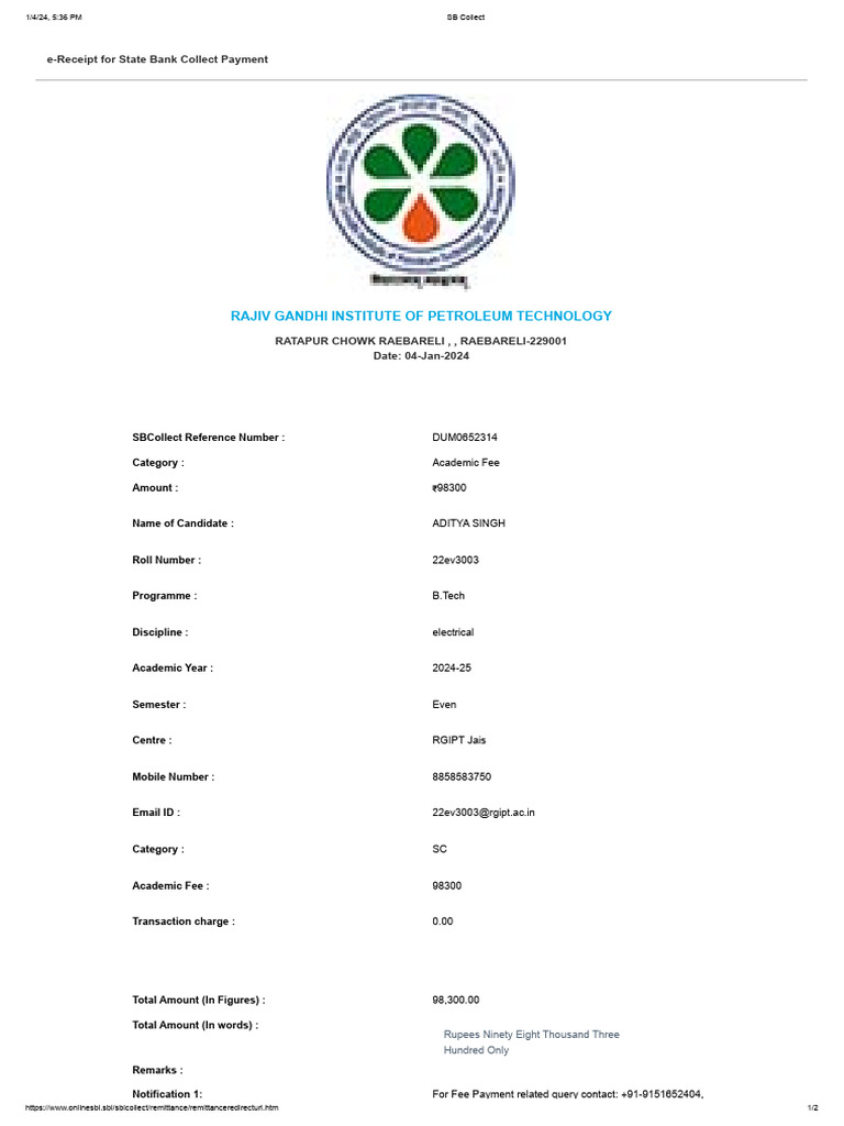 SB Collect | PDF | Banking Technology | Payments