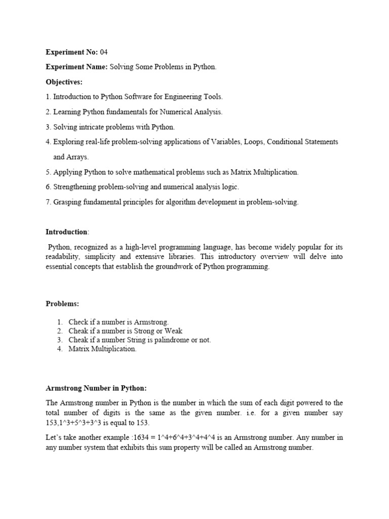 Mimpython 1 | Download Free PDF | Matrix (Mathematics) | Python (Programming Language)